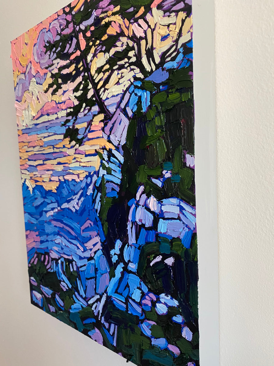 Pine Beneath Pastel Sunset – Jennifer Prevost Art